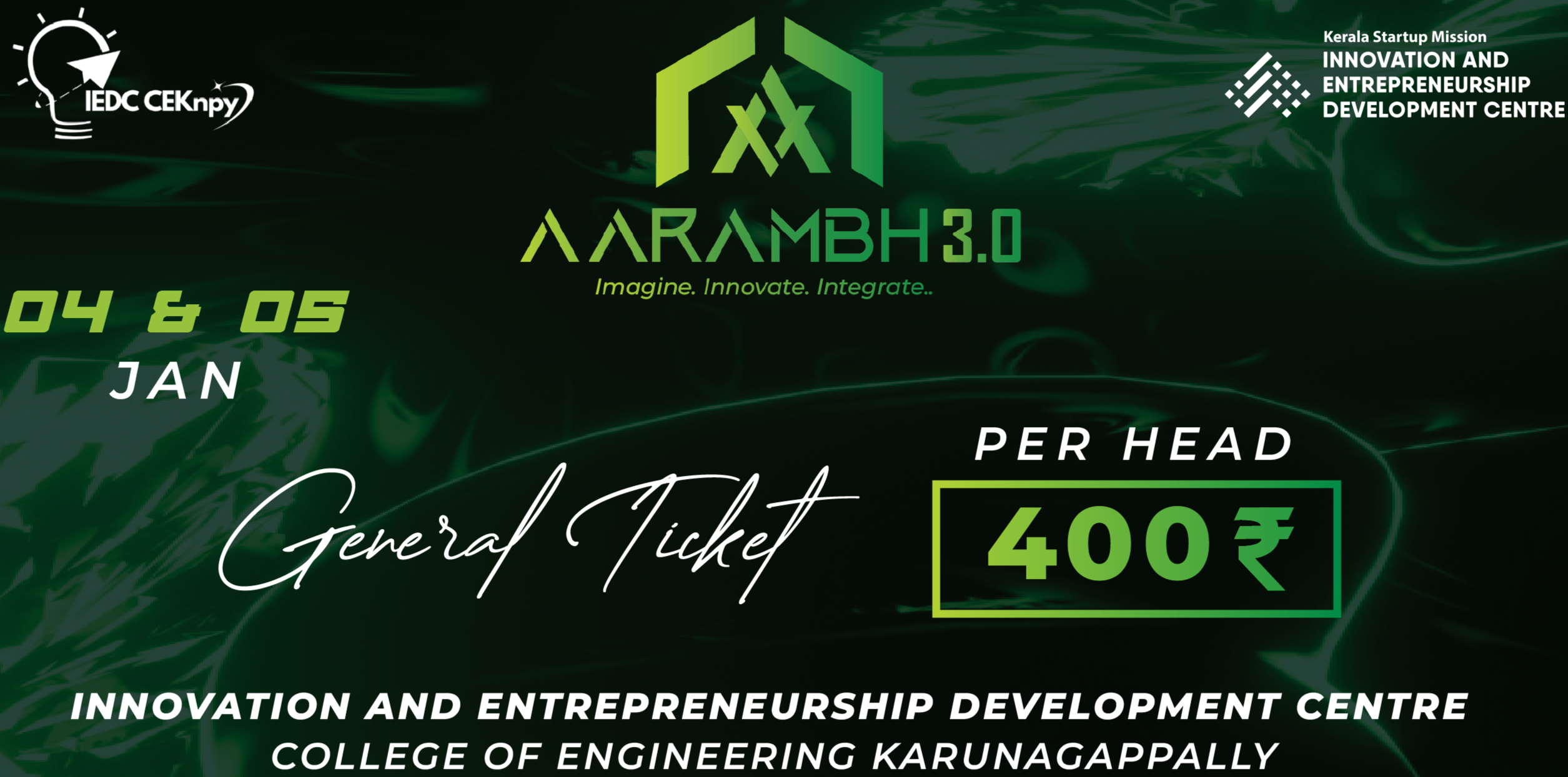 AARAMBH 3.0 - Tech Fest 2026 | IEDC CEK